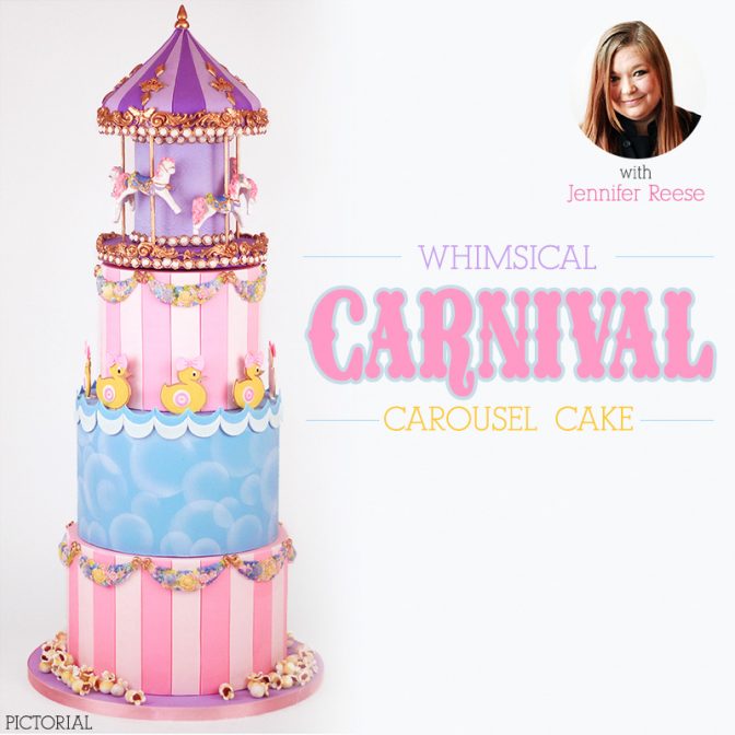 Whimsical Carnival Carousel Cake Pictorial • Avalon Cakes Online School